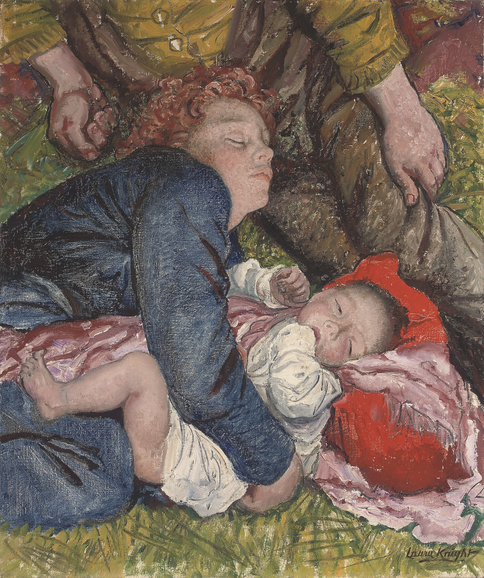 Dame Laura Knight, R.A., R.W.S. (1877-1970) , Sunday afternoon in Hyde ...