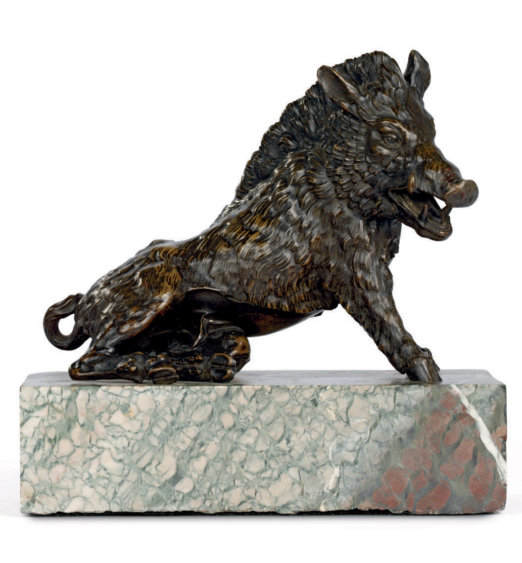 A BRONZE MODEL OF THE PORCELLINO , AFTER THE ANTIQUE, ITALIAN, 18TH ...