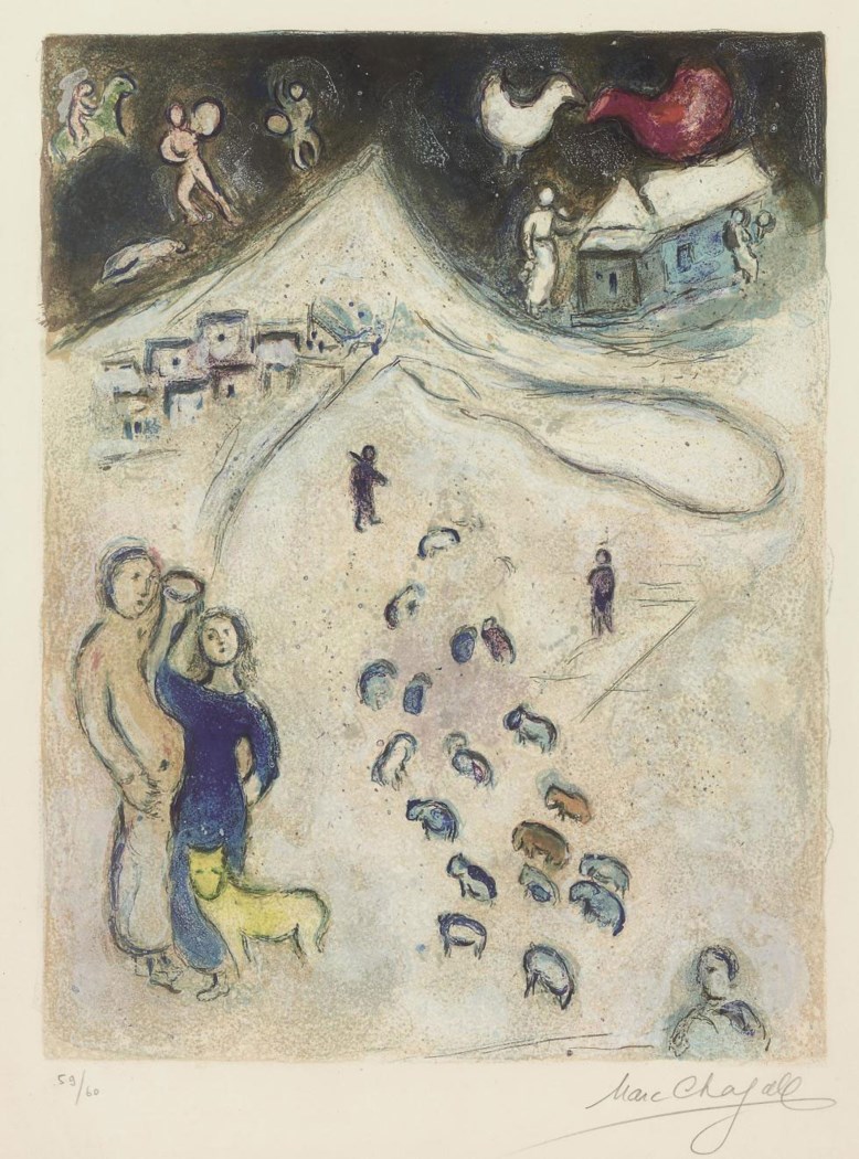Marc Chagall , Winter, from: Daphnis and Chloé (M. 333; cf. C. books 46 ...