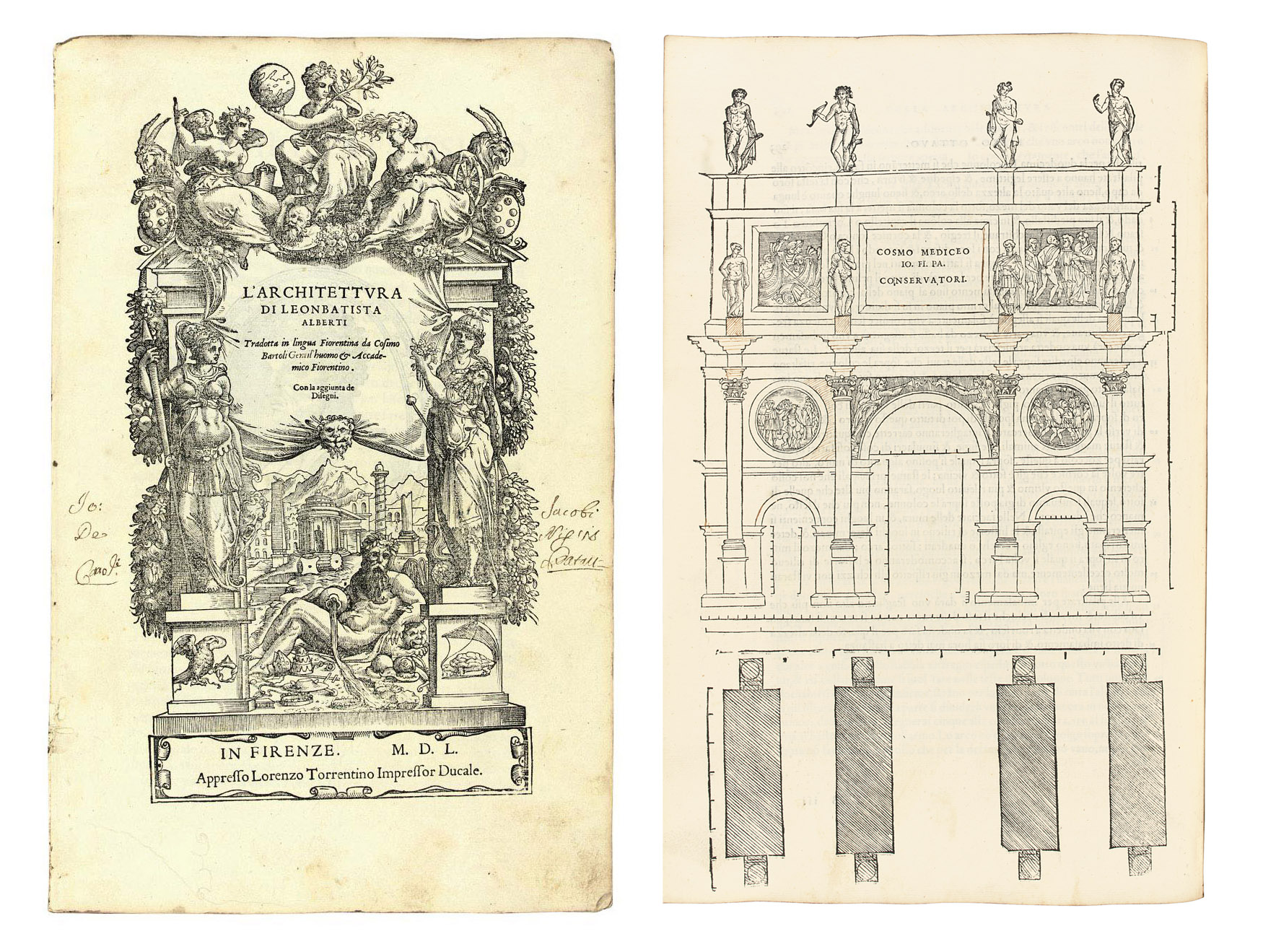 ALBERTI, Leon Battista (1404-72). L'Architettura, translated into ...