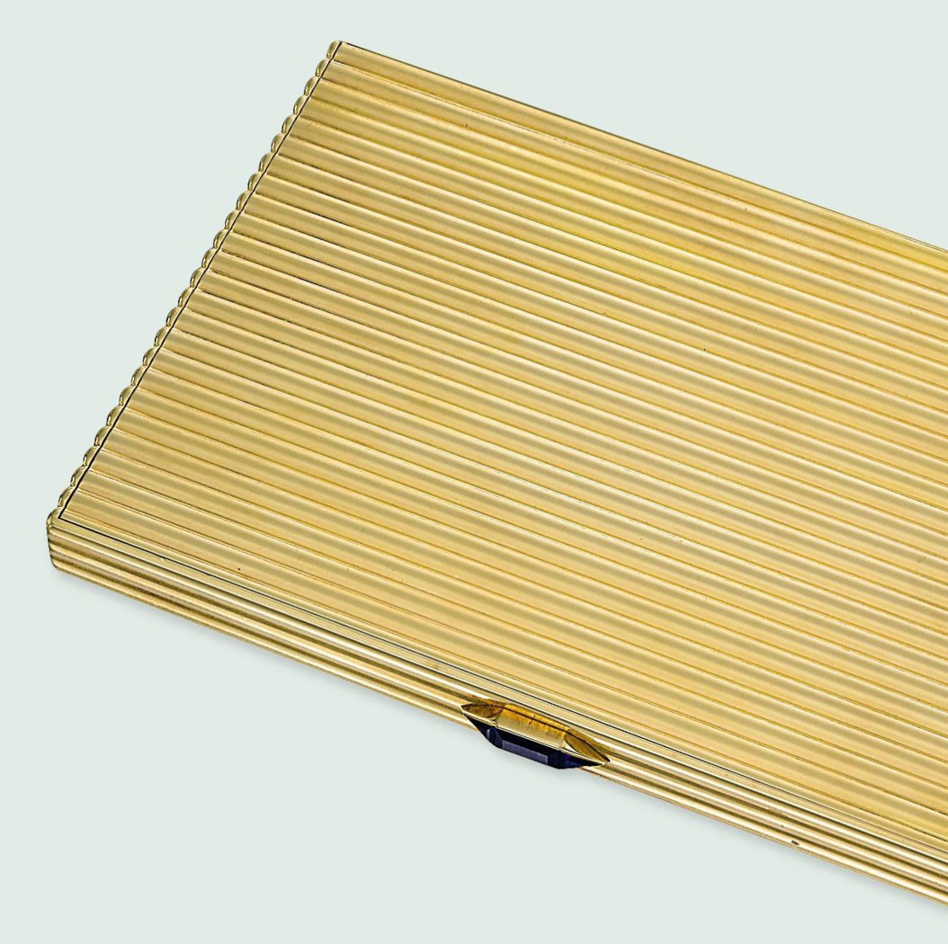 AN 18 CARAT GOLD CIGARETTE CASE, BY CARTIER | Christie's