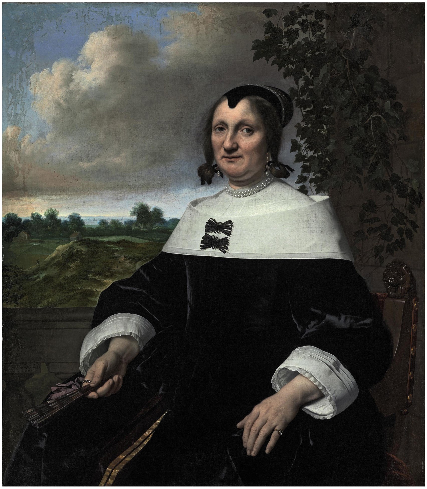 Bartholomeus van der Helst (Haarlem 1613-1670) , Portrait of a lady ...
