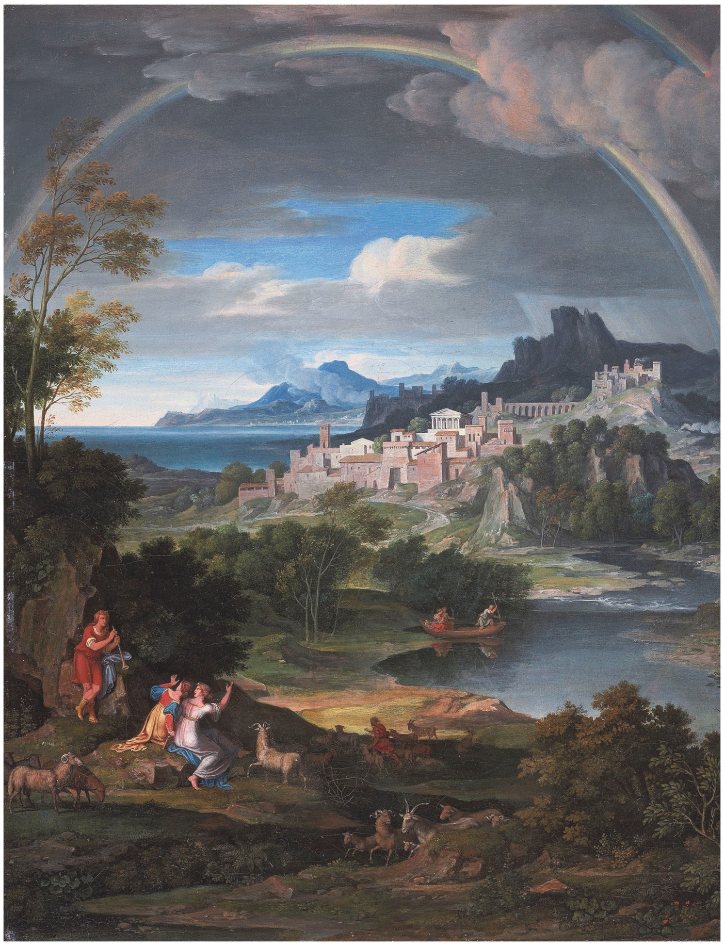 Joseph Anton Koch (Elbigenalp 1768-1839 Rome) , Heroische Landschaft ...