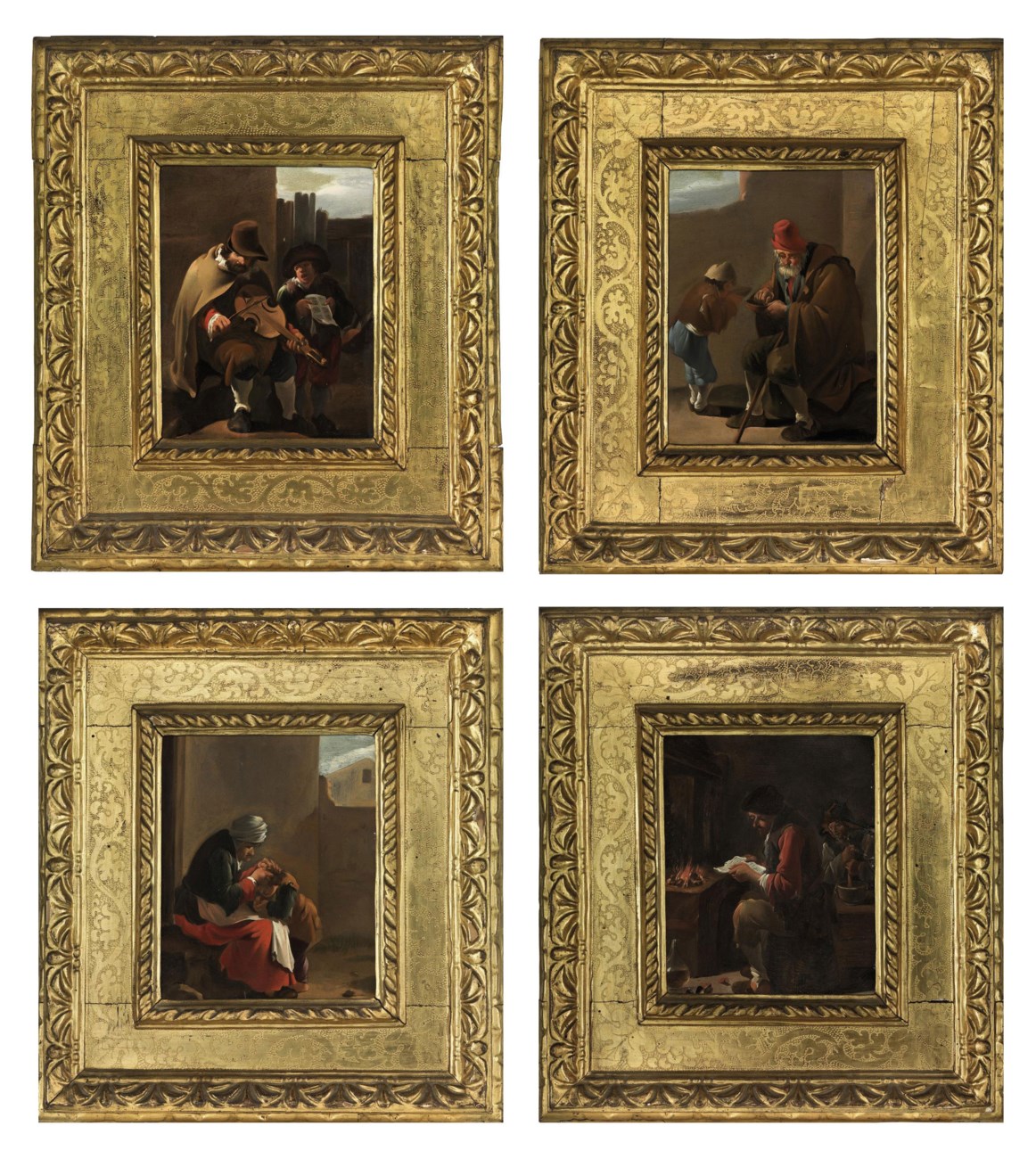 Circle of Andries Both (Utrecht c. 1612-1641 Venice) , The Senses ...