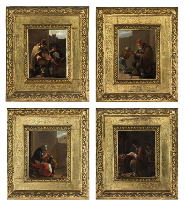 Circle of Andries Both (Utrecht c. 1612-1641 Venice) , The Senses ...