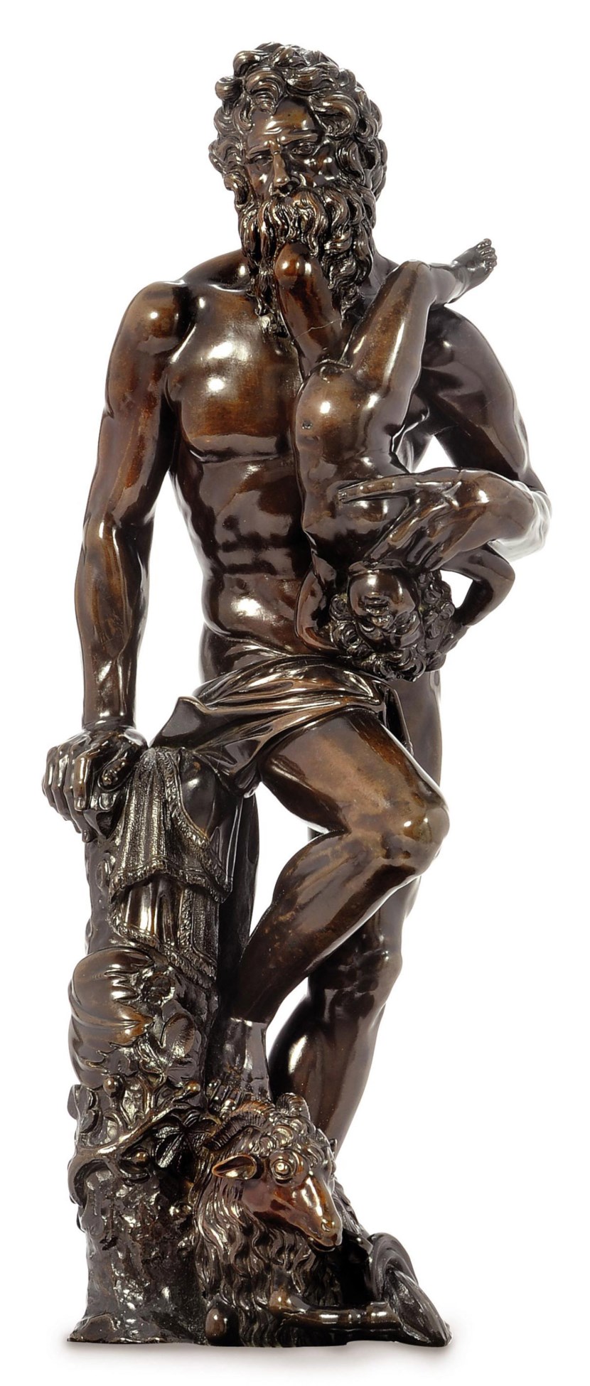 A BRONZE FIGURE OF SATURN DEVOURING HIS CHILDREN