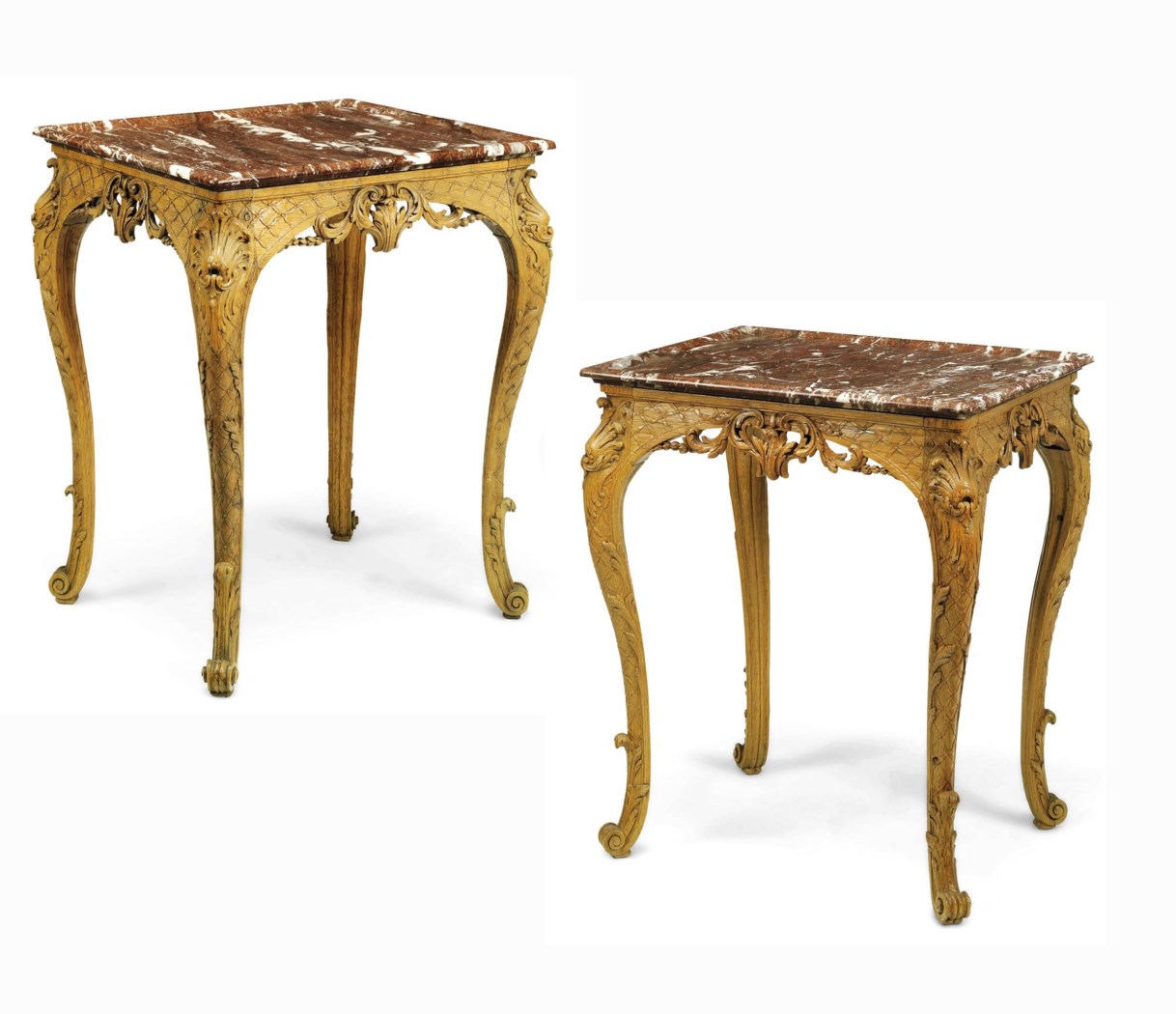 A PAIR OF REGENCE STYLE OAK CENTRE TABLES , 19TH CENTURY | Christie's