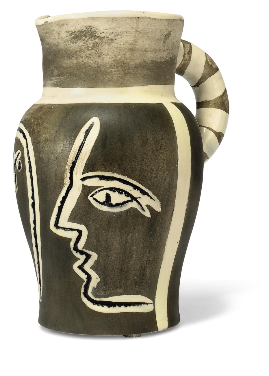 Pablo Picasso (1881-1973) , Pichet gravé gris | Christie's