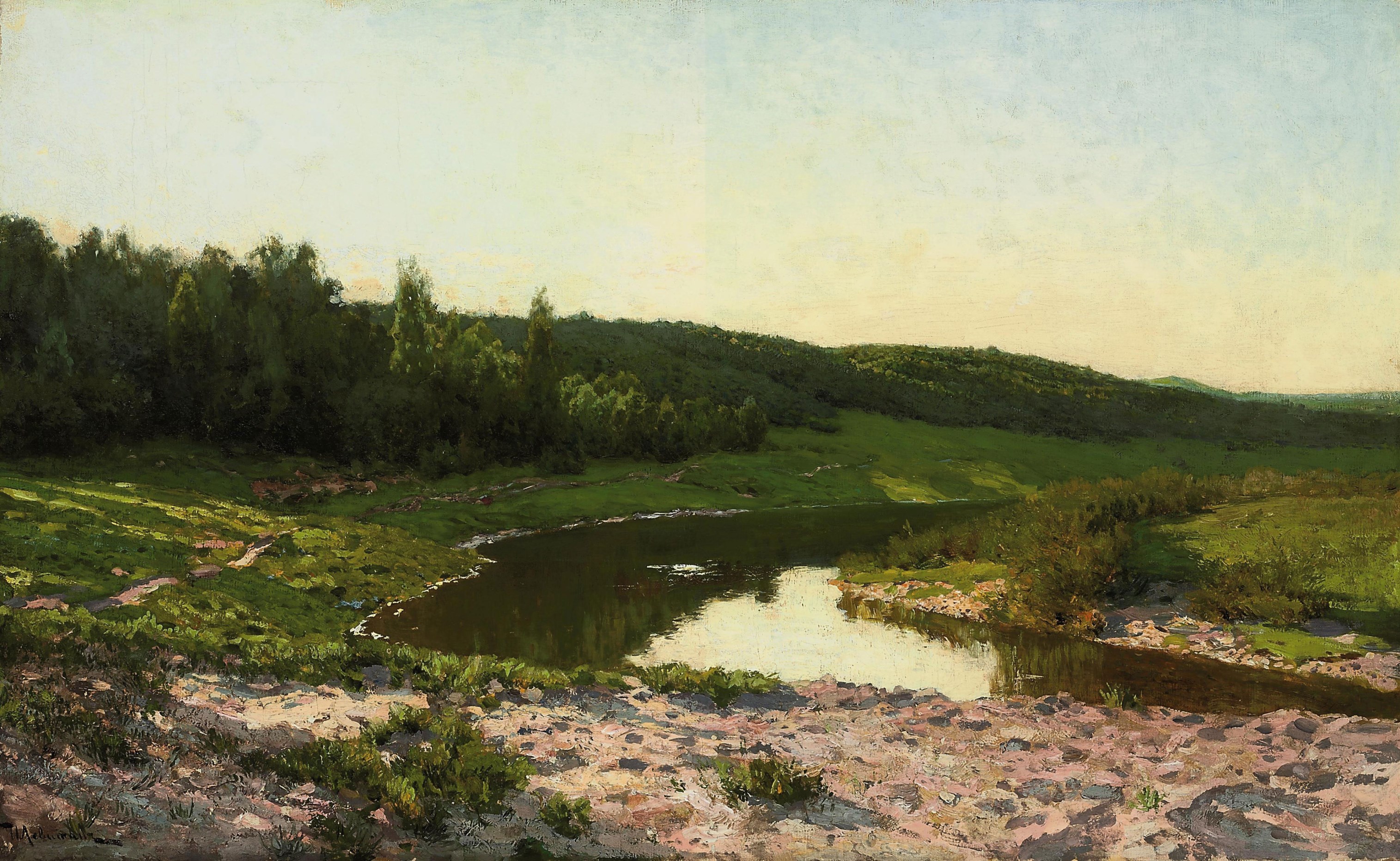 Isaak Levitan (1860-1900) , By the water's edge | Christie's