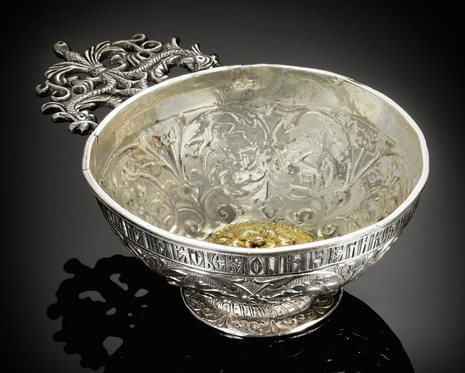 A Silver-Mounted Cut-Glass Jug , MARKED LORIE, WITH THE MAKER'S MARK OF ...