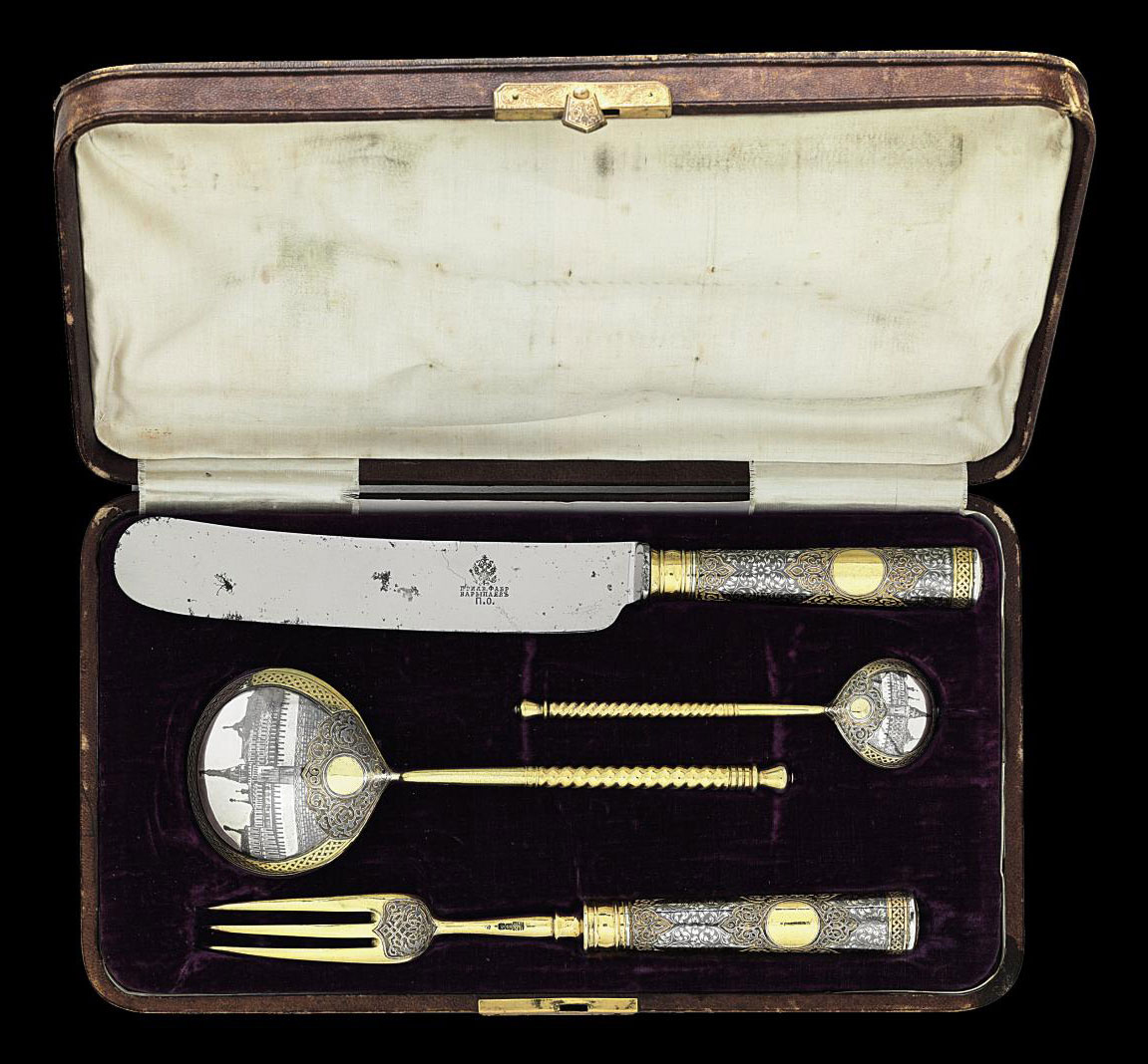 A Silver-Mounted Cut-Glass Jug , MARKED LORIE, WITH THE MAKER'S MARK OF ...