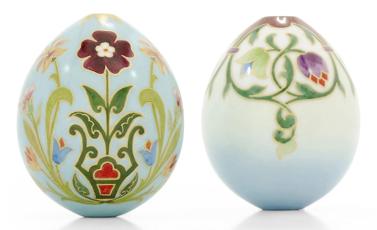 Two Porcelain Easter Eggs , BY THE IMPERIAL PORCELAIN FACTORY, ST ...