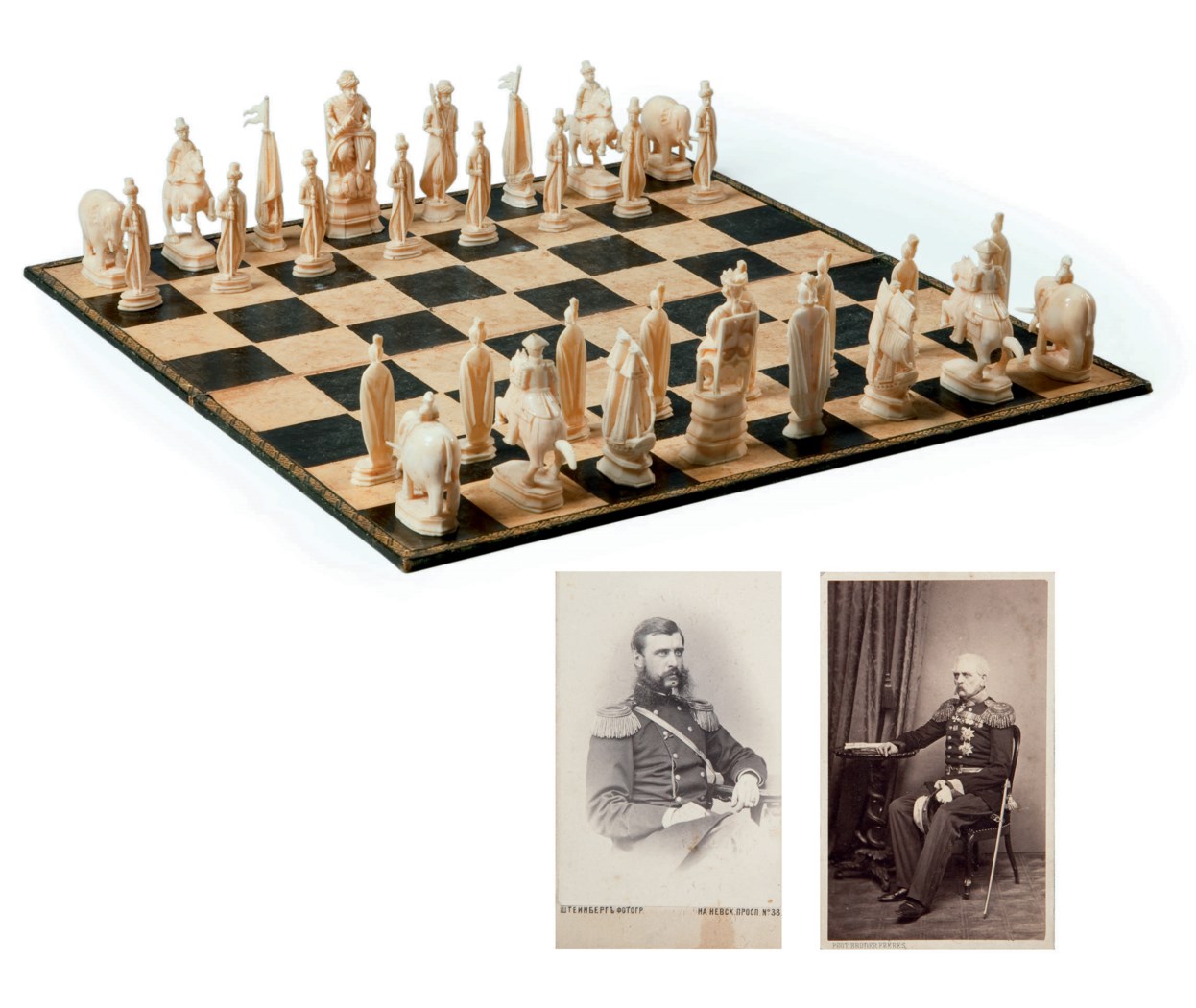 A Walrus Ivory Chess Set