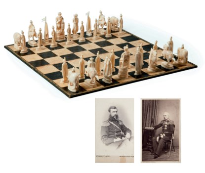 A Walrus Ivory Chess Set