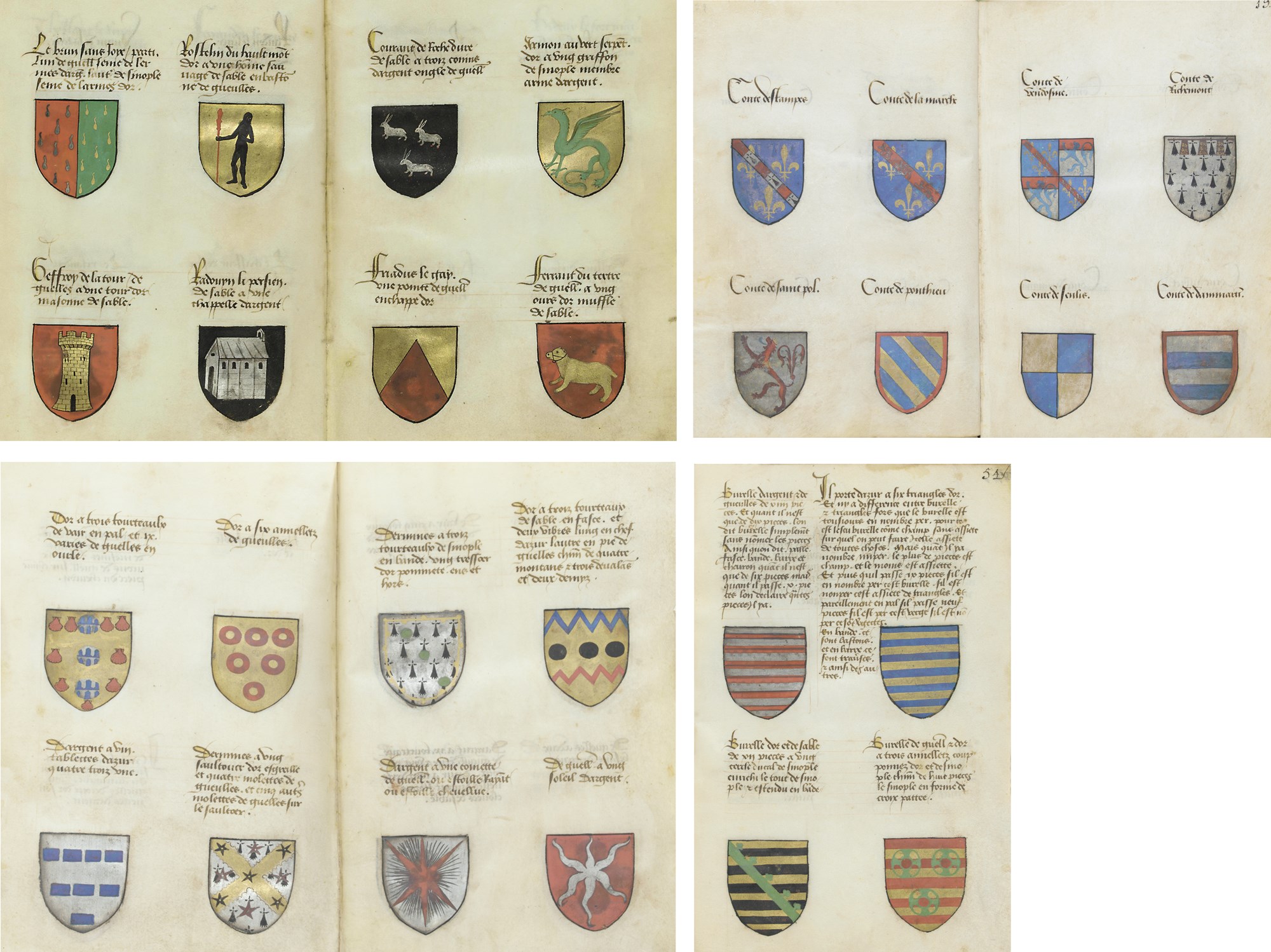HERALDIC MANUAL WITH ARMORIAL OF THE FRENCH NOBILITY AND ARTHURIAN ...