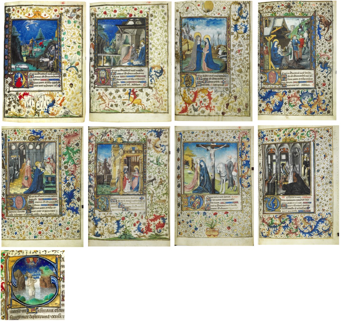 HOURS AND FERIAL PSALTER, use of Langres, in Latin, ILLUMINATED ...