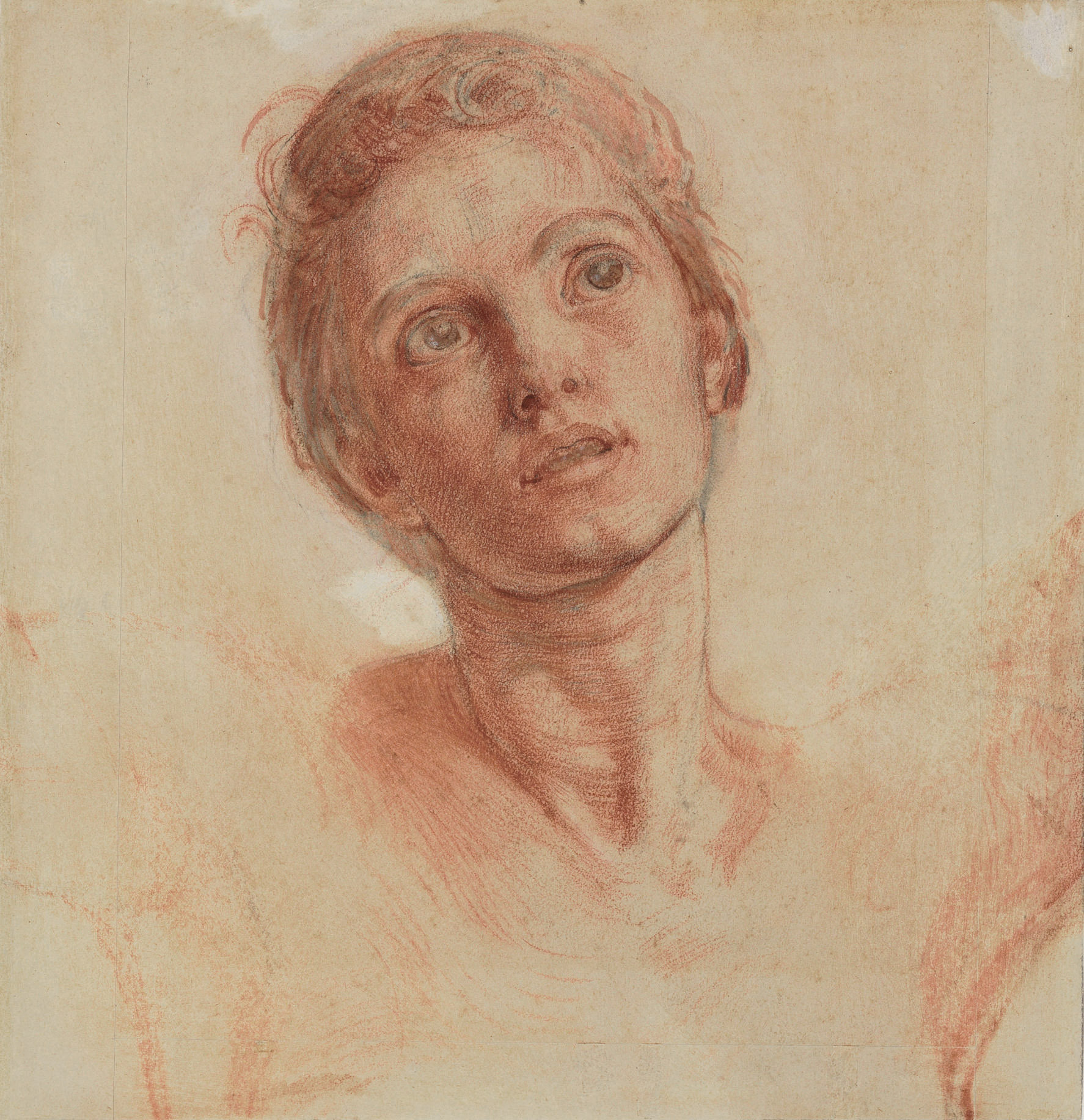 William Holman Hunt, R.W.S., O.M. (1827-1910) , Study for the head of ...