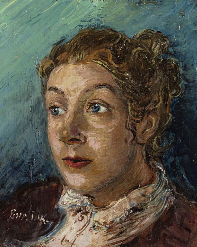 David Burliuk (Russian, 1882-1967) , Portrait of Marussia | Christie's