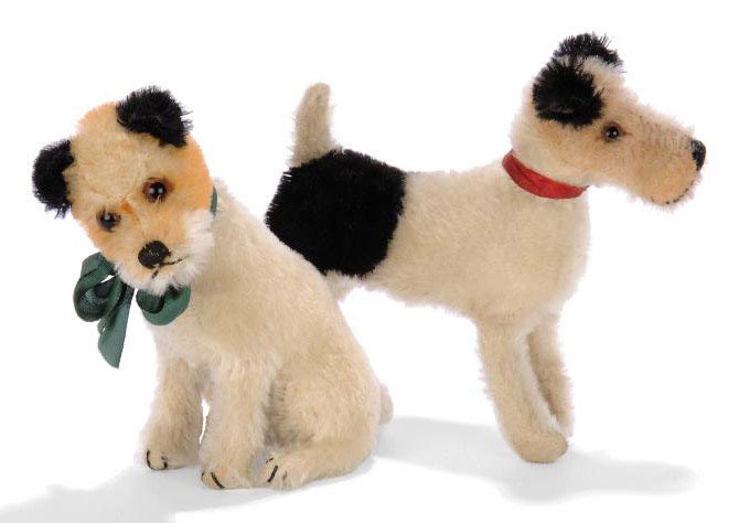 TWO STEIFF GINGER-FACED TERRIERS, one possibly Strupp, (1317,0 ...