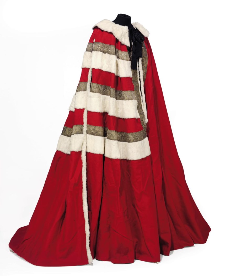 AN ENGLISH PEER'S PARLIAMENTARY ROBE , EDE & RAVENSCROFT, CIRCA 1895 ...