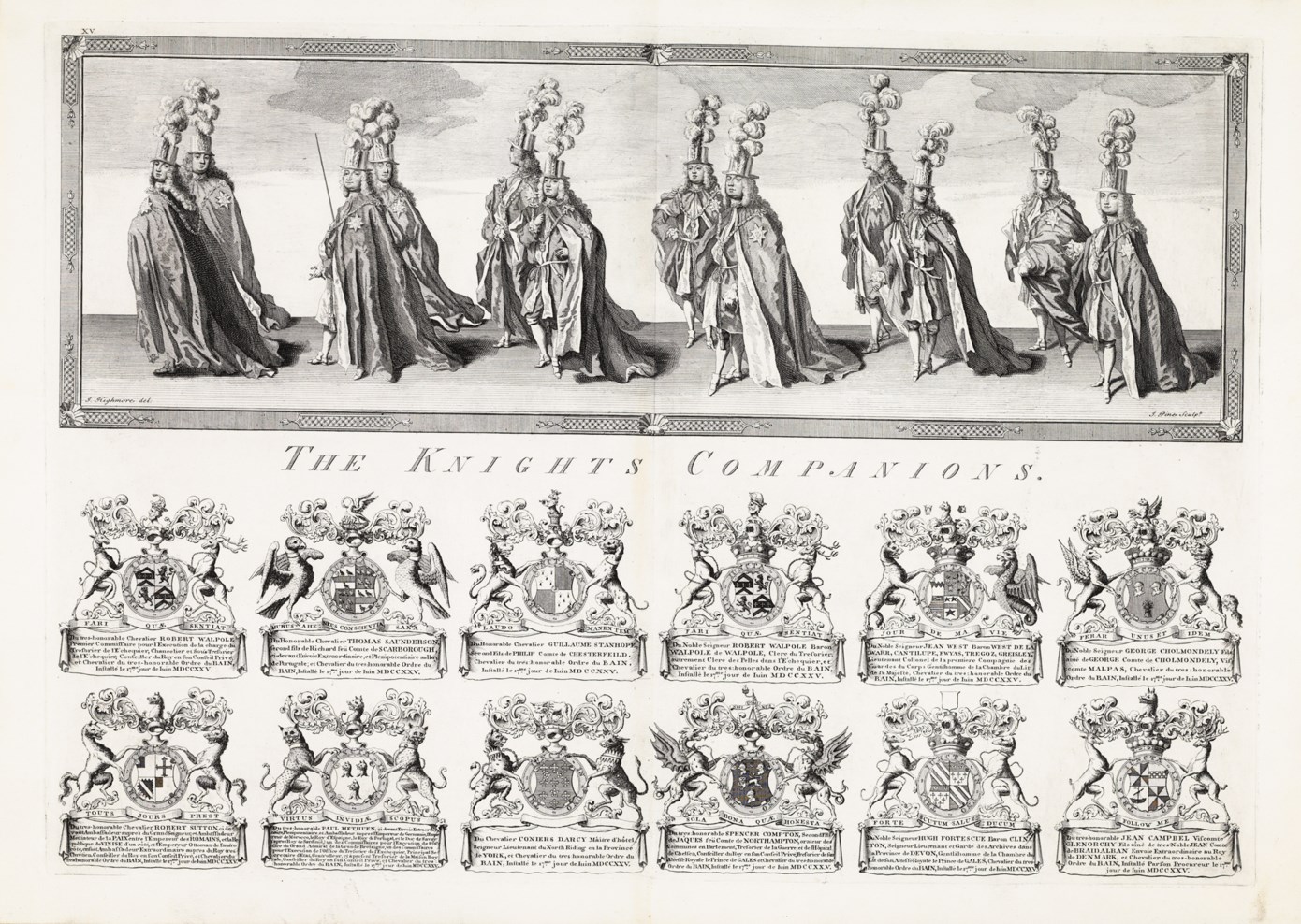 PINE, John (1690-1756). The Procession and Ceremonies observed at the ...
