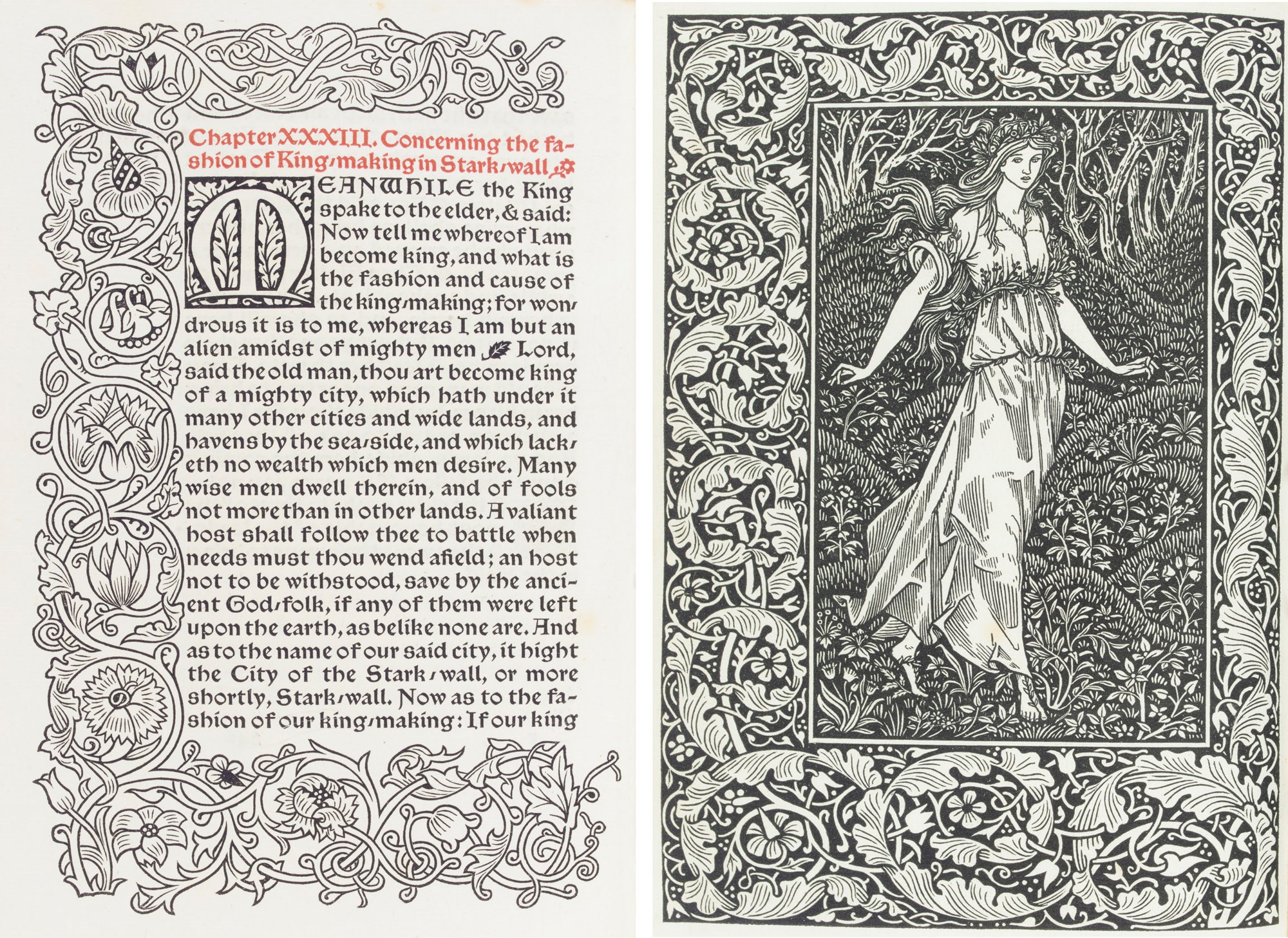 KELMSCOTT PRESS -- MORRIS, William. The Wood Beyond the World ...