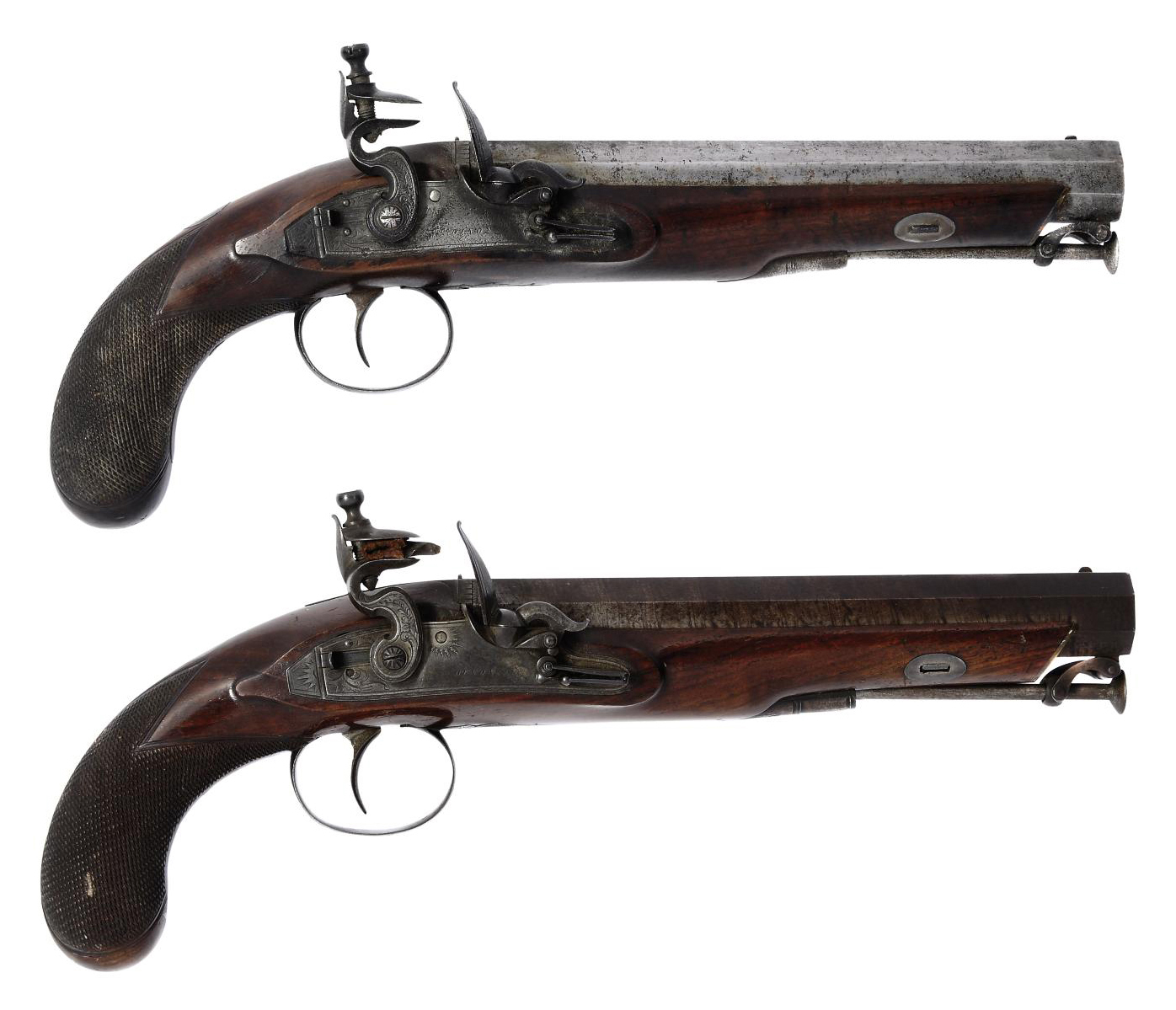 A 20-BORE FLINTLOCK PISTOL , BY W. STAPLES, CIRCA 1770 | Christie's