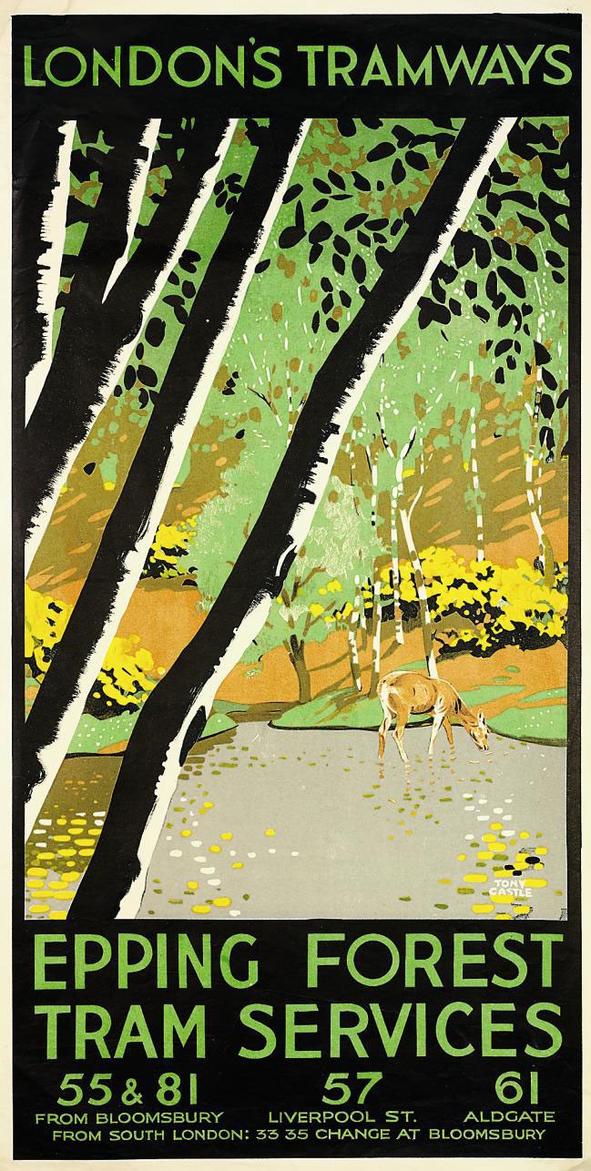 Tony Castle (1891-1971) , LONDON'S TRAMWAYS, EPPING FOREST | Christie's