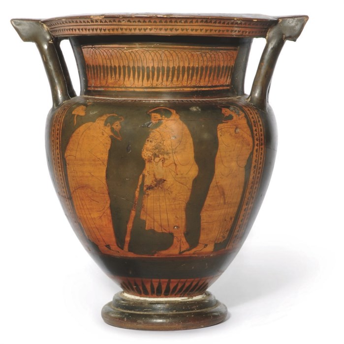 AN ATTIC RED-FIGURE COLUMN KRATER , ATTRIBUTED TO THE HARROW PAINTER ...