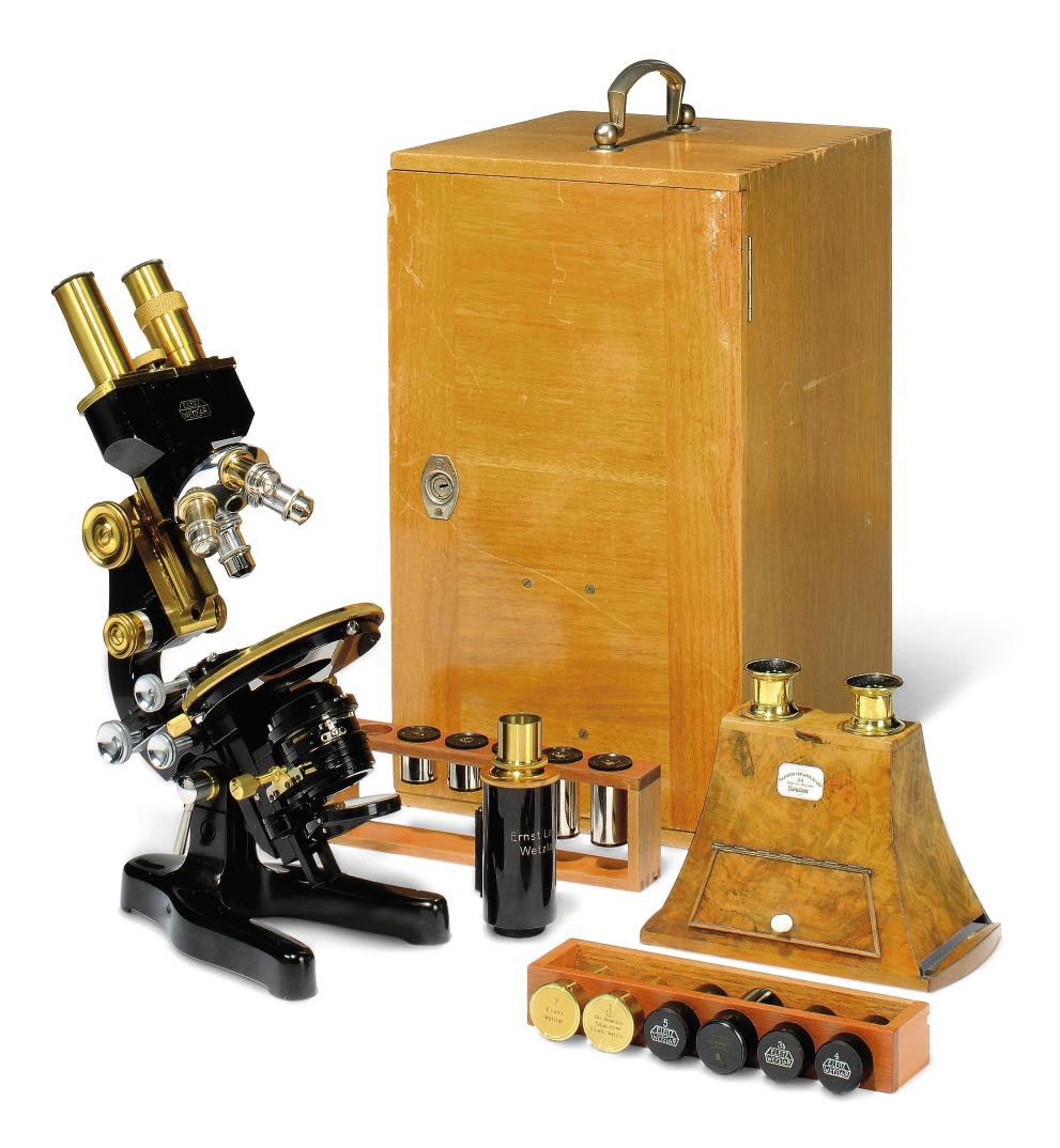 A LEITZ BINOCULAR MICROSCOPE , LEITZ, 20TH CENTURY | Christie's