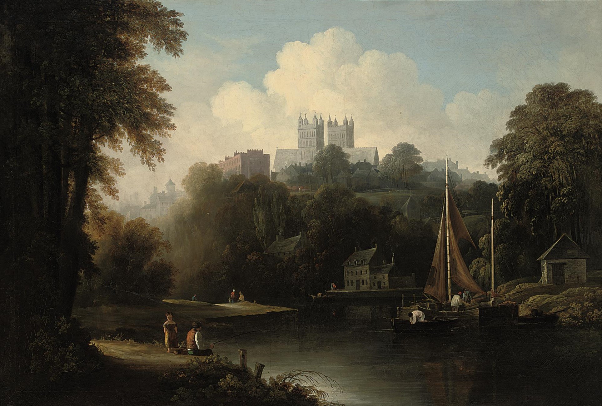 Attributed to Thomas Barker of Bath (Pontypool 1769-1847 Bath) , A view ...