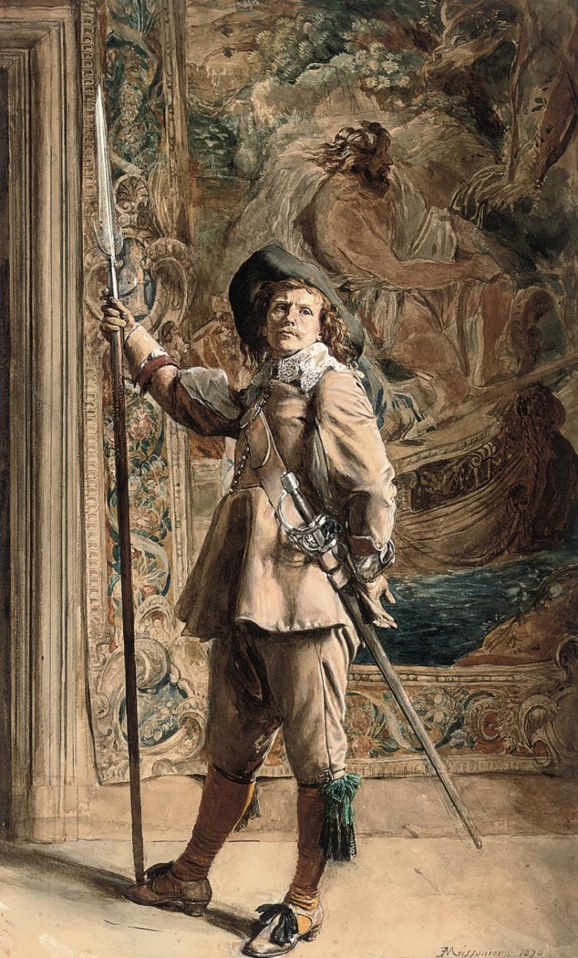 Jean-Louis-Ernest Meissonier (Lyon 1815-1891 Paris) , The halbadier ...