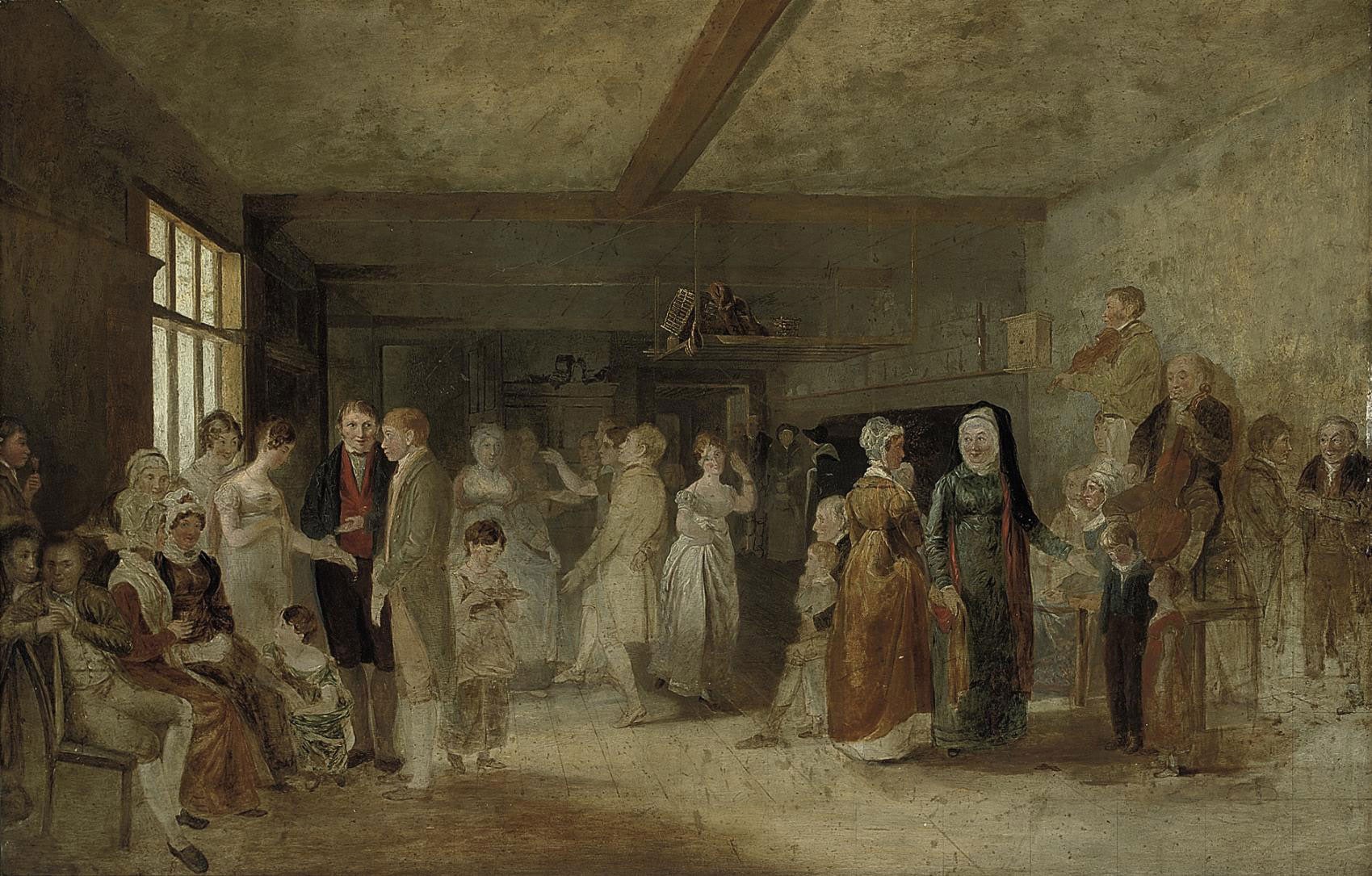 Edward Bird, R.A. (Wolverhampton 1772-1819 Bristol) , The Dance Hall ...