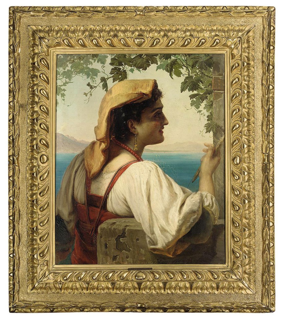Elisabeth Anna Maria Jerichau-Baumann (DANISH, 1819-1881) , An Italian ...