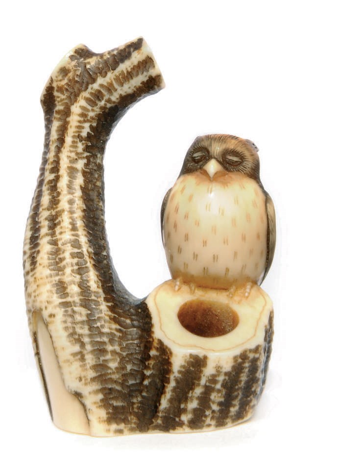 A Fine Stagantler Netsuke , WITH SIGNATURE MITSUHIRO, EDO PERIOD (19TH ...