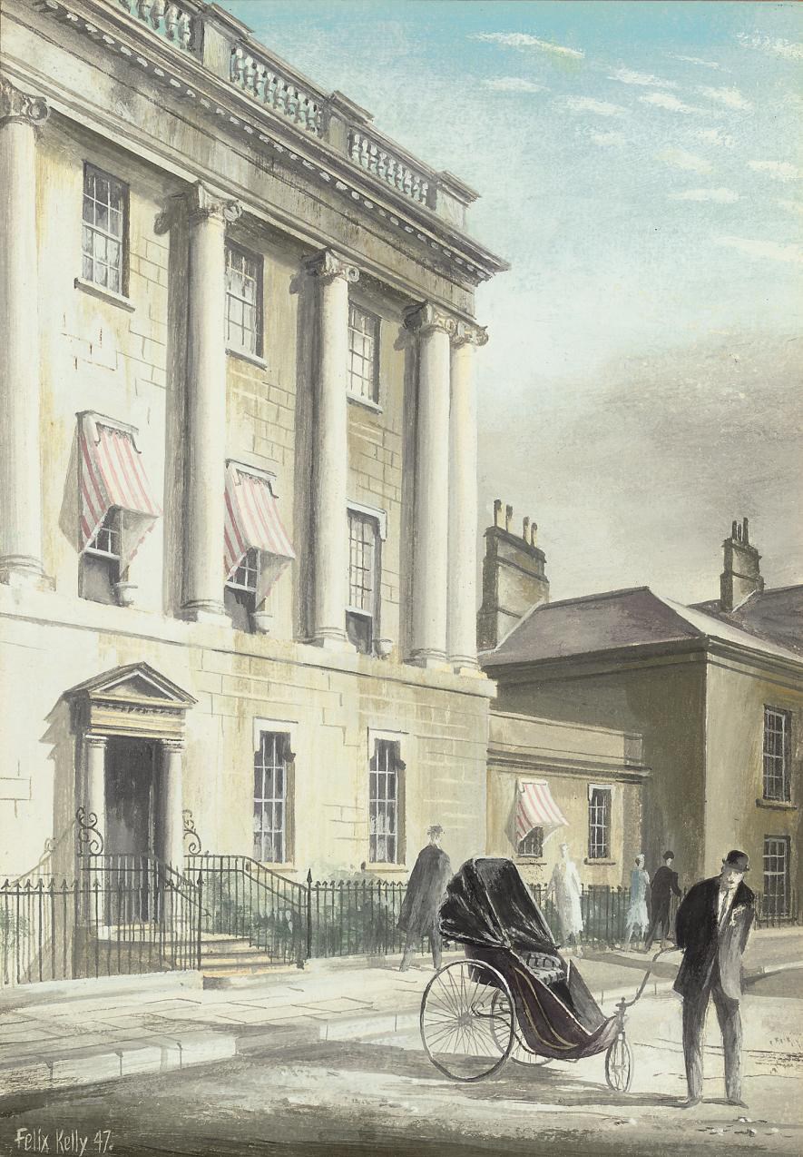Felix Kelly (1916-1994) , The Royal Crescent, Bath | Christie's