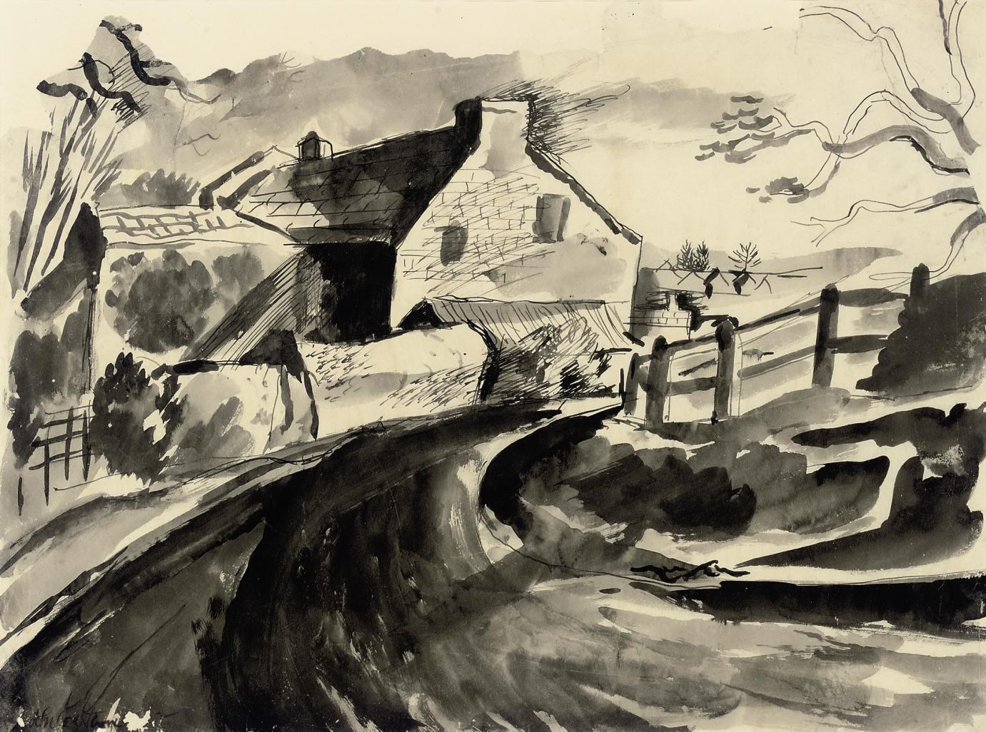 John Craxton, R.A. (1922-2009) , Alderholt Mill | Christie's