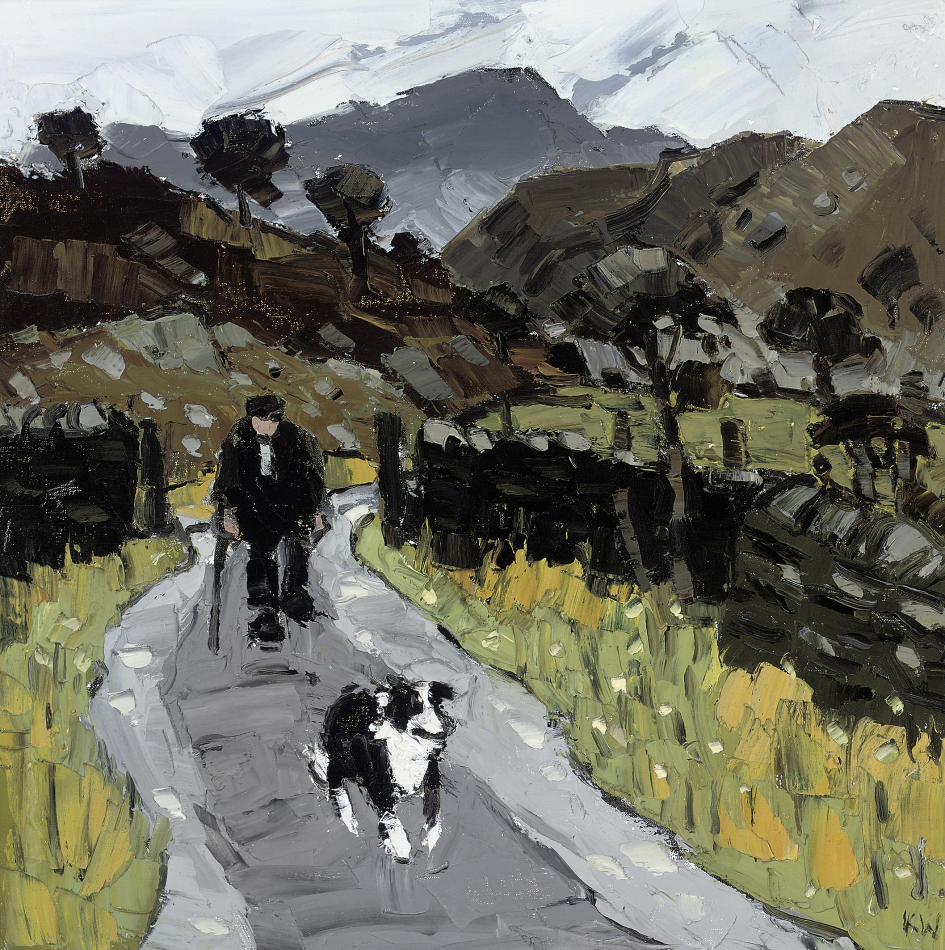 Sir Kyffin Williams, R.A. (1918-2006) , Farmer, Blaen Nantmor | Christie's