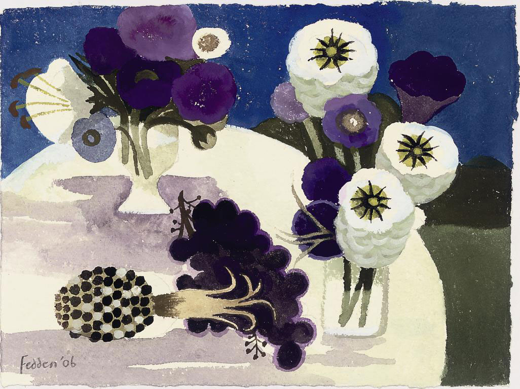Mary Fedden, R.A. (b. 1915) , Blue | Christie's