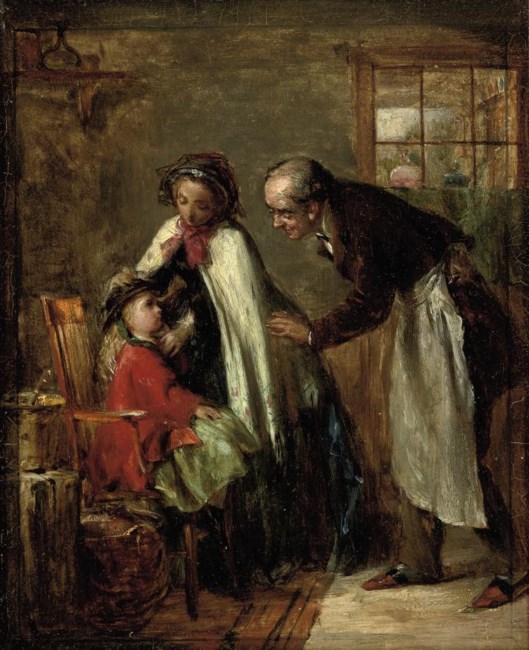 Thomas Webster (1800-1886) , This won't hurt a bit! | Christie's