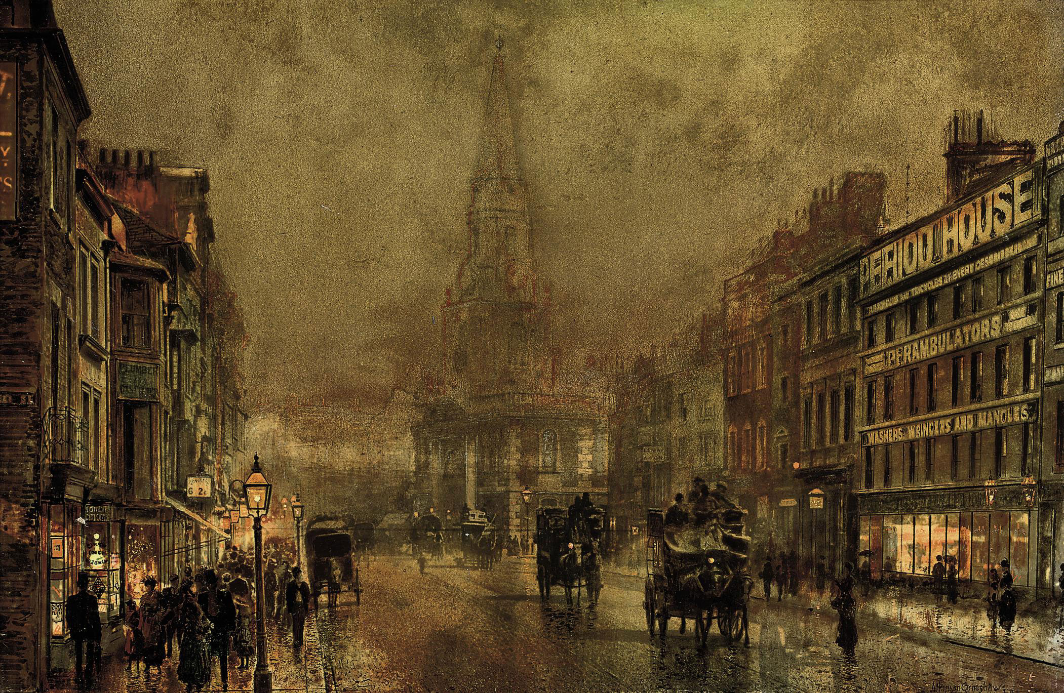 John Atkinson Grimshaw (1836-1893) , Blackman Street, Borough | Christie's
