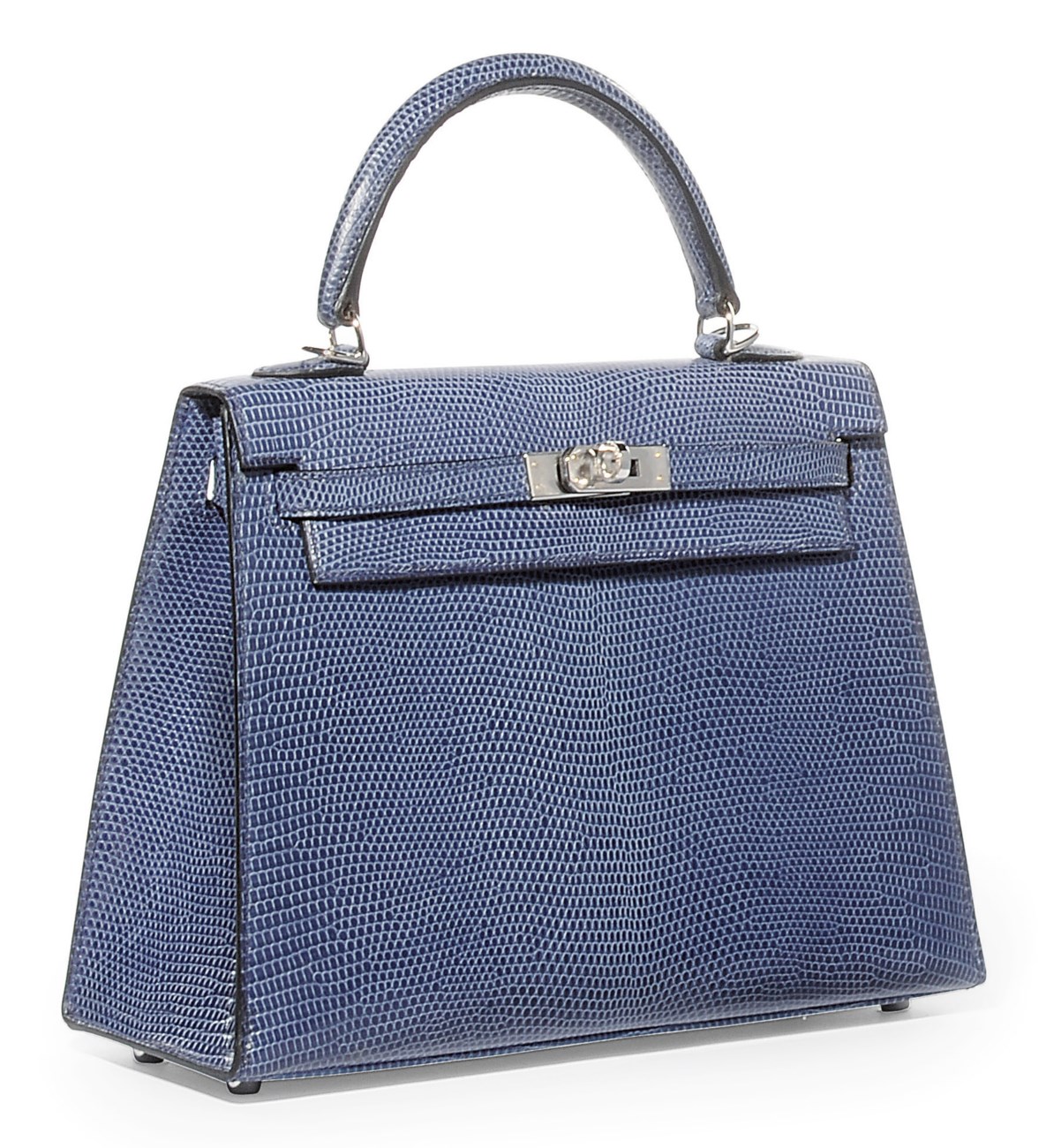 A BRIGHTON BLUE LIZARD 'KELLY' BAG , HERMÈS, 2009 | Christie's