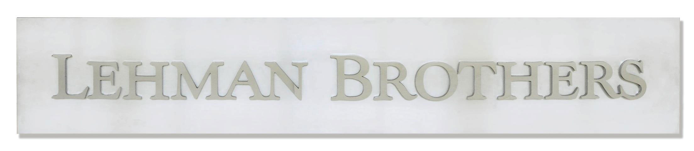 Lehman Brothers corporate sign , Lehman Brothers corporate sign ...