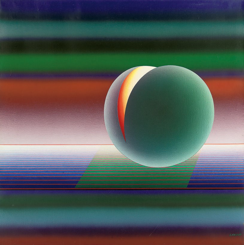 Stefan Knapp (1921-1996) , Abstract composition with a sphere | Christie's