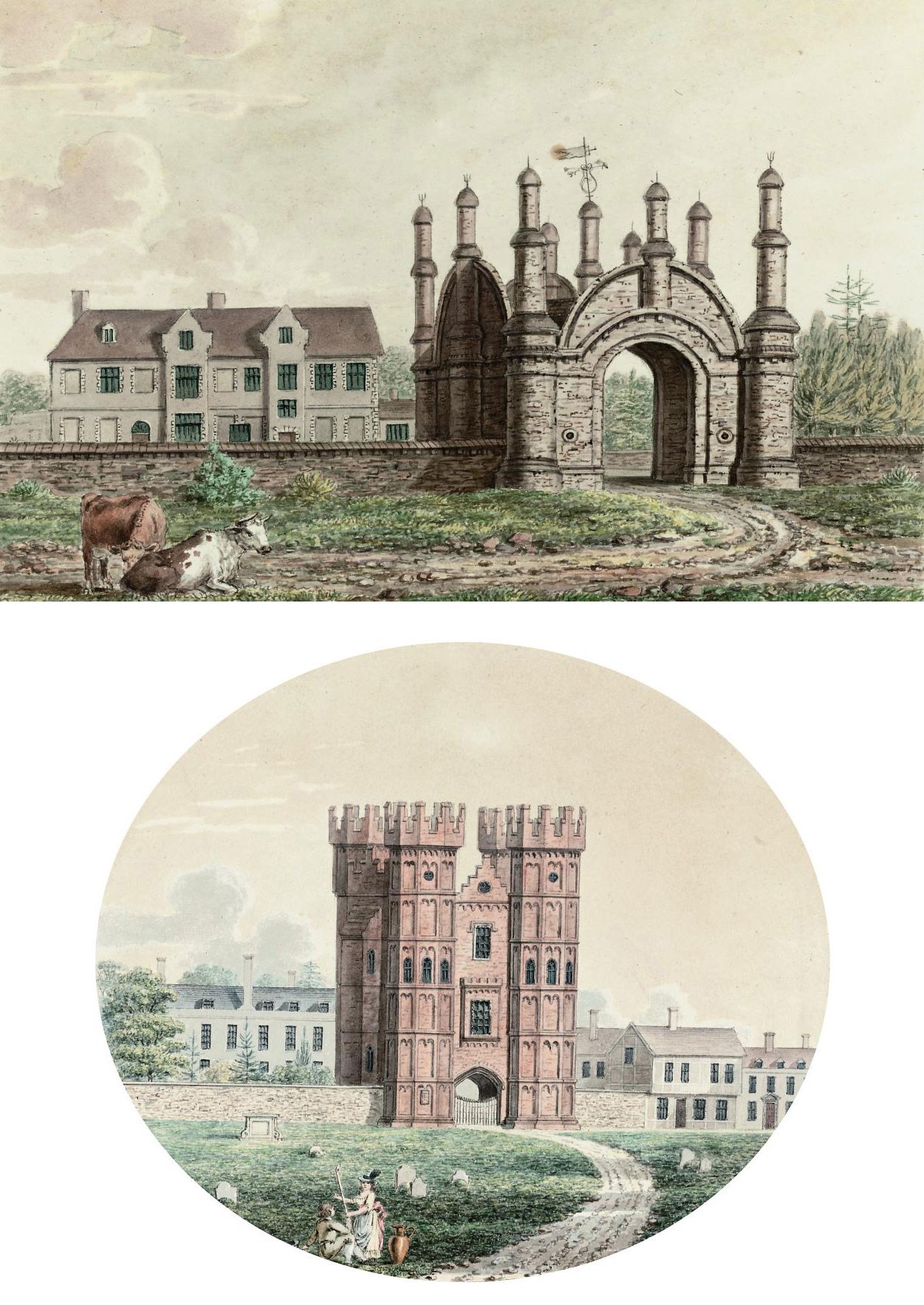Isaac Johnson (Woodbridge 1754-1835) , Layer Marney Tower, near ...