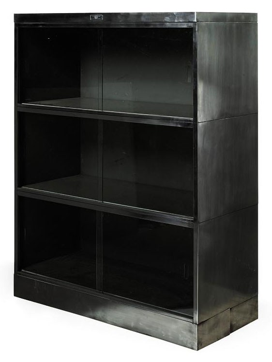 A STAINLESS STEEL BOOKCASE , LATE 20TH CENTURY | Christie's