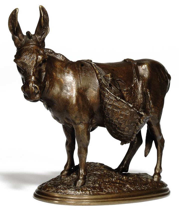 A FRENCH BRONZE MODEL 'ANE D'AFRIQUE' , LATE 19TH CENTURY, AFTER ...