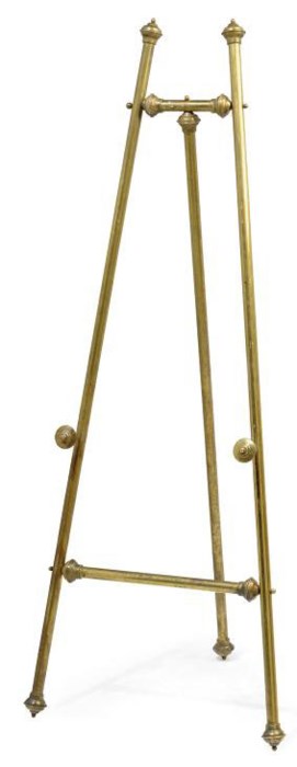 A VICTORIAN BRASS EASEL , LATE 19TH CENTURY | Christie's