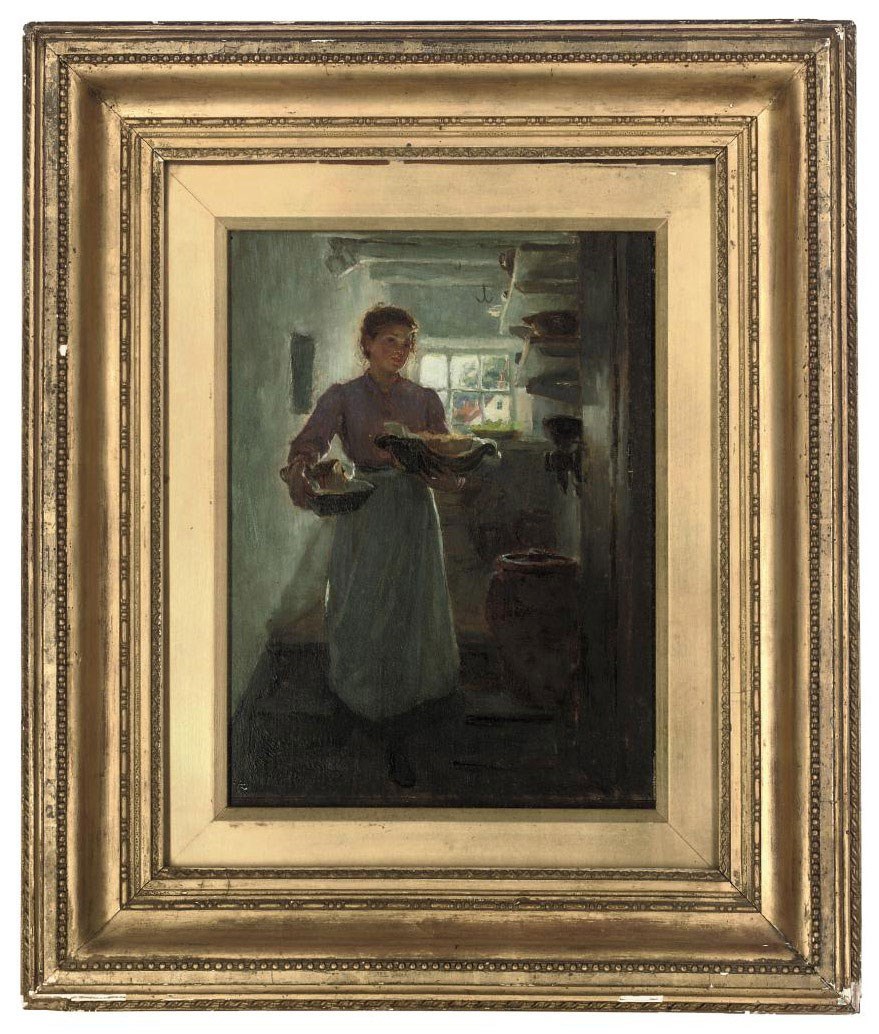 Ralph Hedley, R.B.A. (1851-1913) , Maid in an interior | Christie's