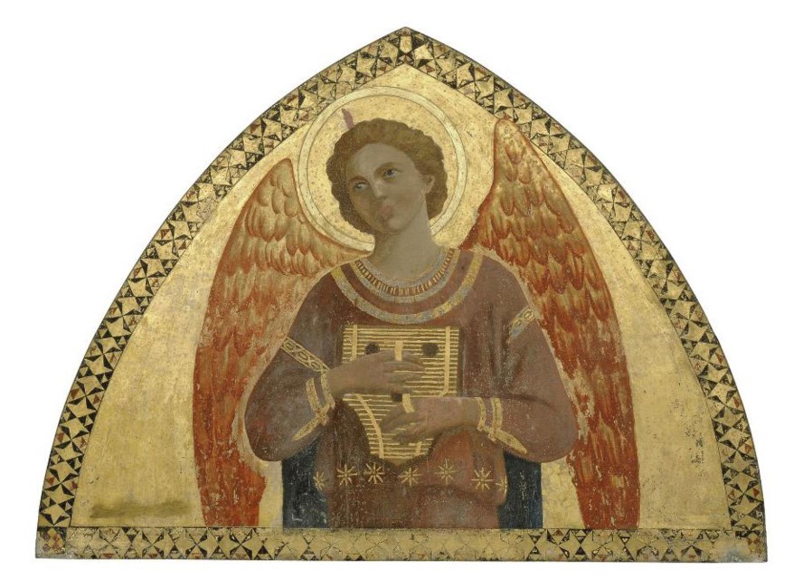 A PRE-RAPHAELITE PAINTED METAL PANEL OF AN ANGEL , CIRCA 1880 | Christie's